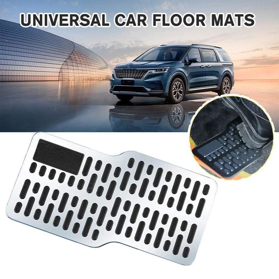 Car Interior Accessories Foot Rest Pedal Plate Non-slip Stainless Steel ...