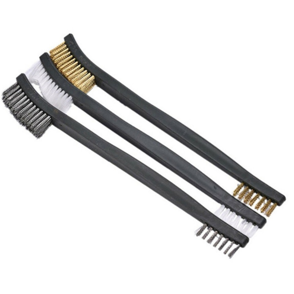 Hand Tools Brush 170mm 5pc Brass Cleaning Polishing Metal Rust Wire Set ...