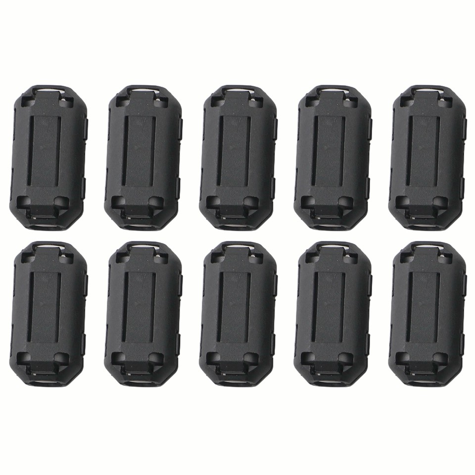 Ferrite Ring Core Cable Clip Set Pack of 10 7mm Inner Diameter Reduce ...