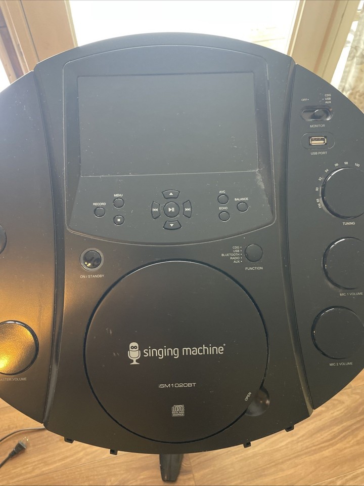 Singing Machine ISM1020BT Karaoke Machine System with 7" TFT LCD ...