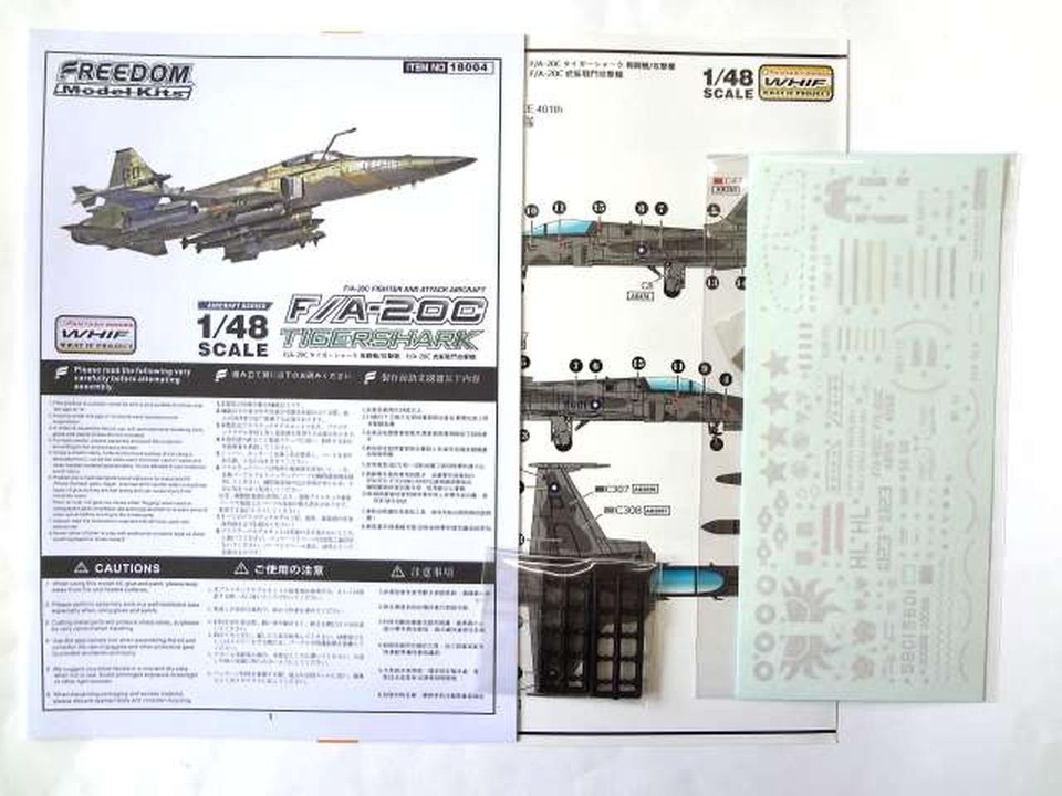Freedom Model Kit Fighter/Attack Aircraft Moshi Version 1/48 F/A-20C ...