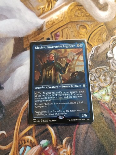 Glacian, Powerstone Engineer Foil Etched MTG Commander Legends - Pack ...