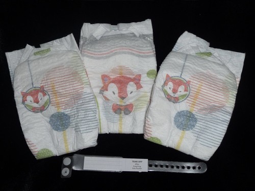 NB size Fox Print Diapers for Reborn, baby doll, baby shower, decor ...