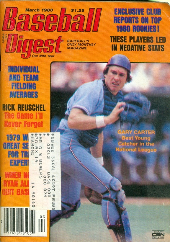 1980 Baseball Digest: Gary Carter- Expos | eBay