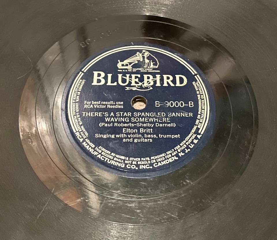 Elton Britt LP When The Roses Bloom Again There's 78 RPM Record ...