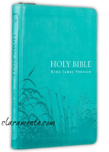 KJV King James Zippered Standard Size Bible for Woman leathertouch ...