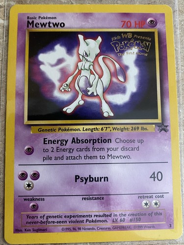 Mewtwo Basic Pokemon The First Movie Promo #150 | eBay