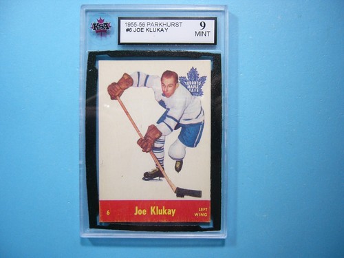 1955/56 PARKHURST NHL HOCKEY CARD #6 JOE KLUKAY KSA 9 MINT SHARP!! 55/ ...