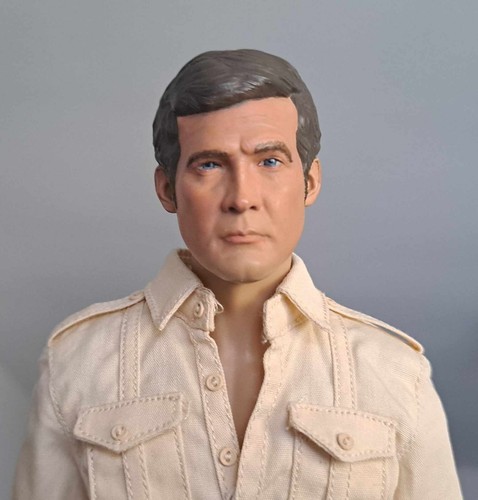 CUSTOM SIX MILLION DOLLAR MAN STEVE AUSTIN 1/6 FIGURE LEE MAJORS BIONIC ...