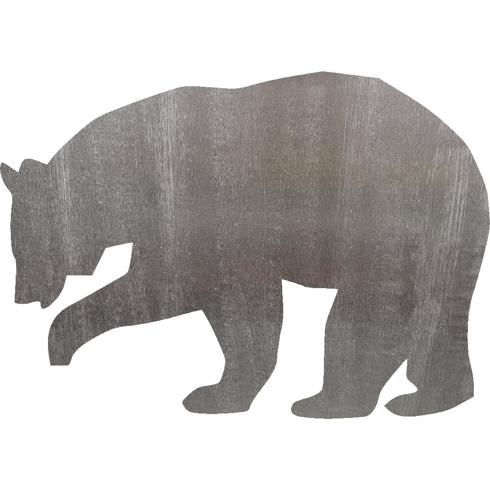 Bear Metal Art Cut Outs Black Bear Metal Wall Art | Bear Metal Wall