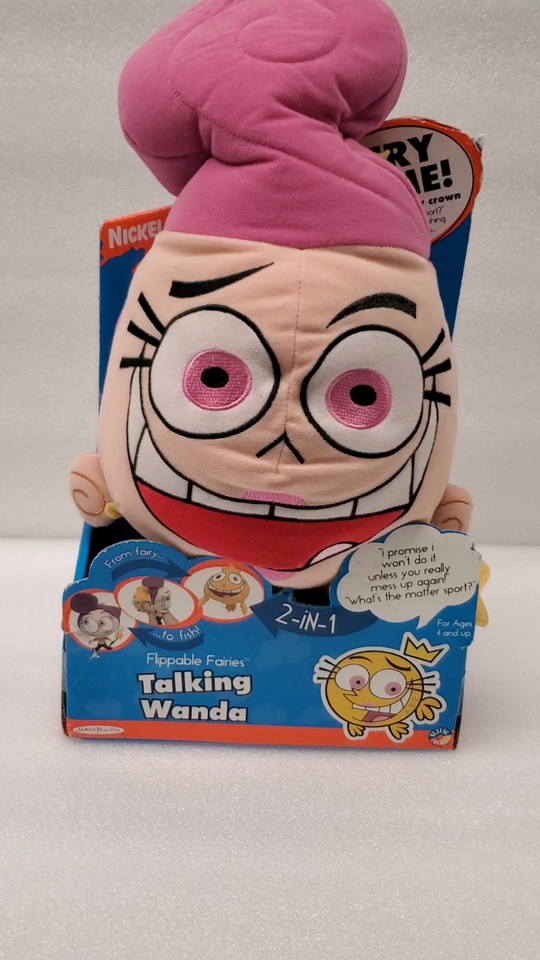 The Fairly Oddparents Parents! Talking Wanda Flippable Fairies Plush ...