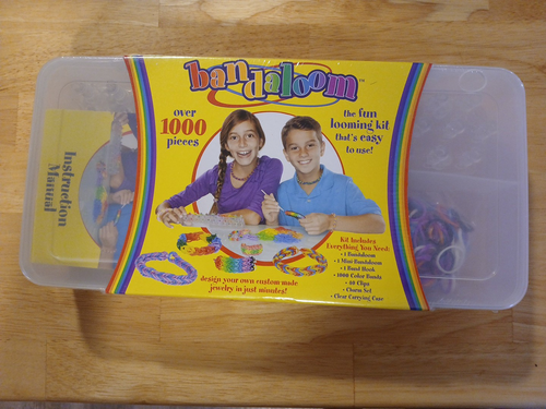 Rare Bandaloom Looming Kit Bracelets Rings Necklaces Over 1000 Pieces ...