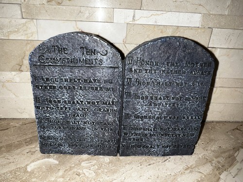 Moses Ten (10) Commandments Tablets or Decalogue | eBay