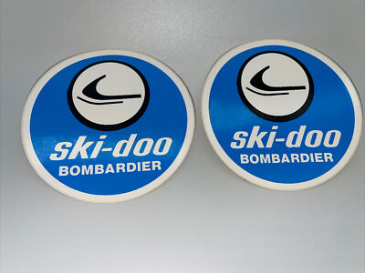 2 - Ski Doo Bombardier NOS Vintage Decal / Sticker Snowmobile Winter ...