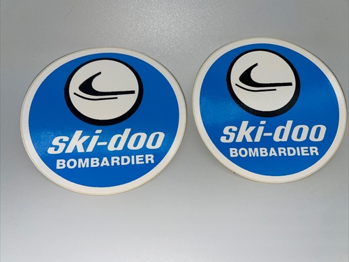 2 - Ski Doo Bombardier NOS Vintage Decal / Sticker Snowmobile Winter ...