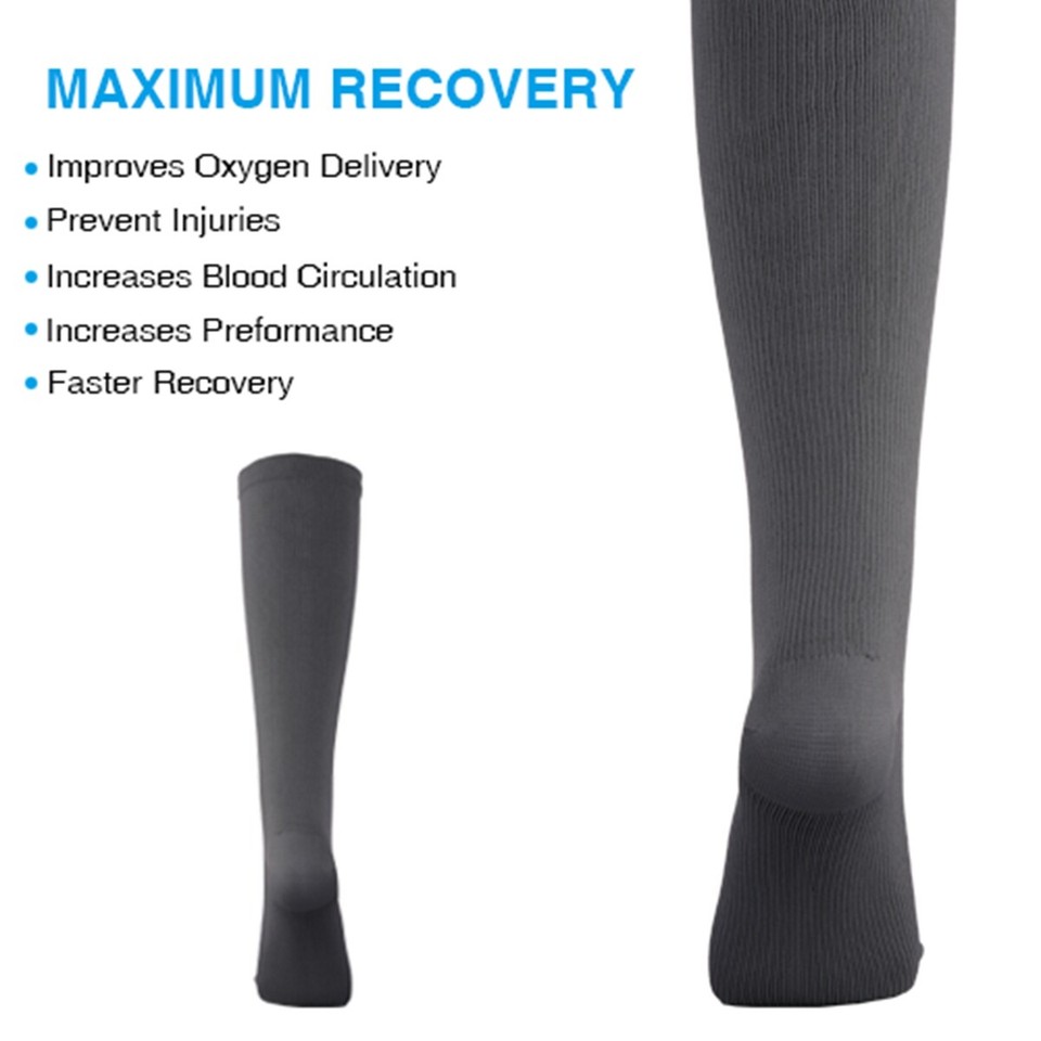 US-Medical Compression Socks Support Stockings Travel Flight Socks (15 ...