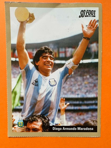 DIEGO MARADONA (ARGENTINA) RARE MEXICO 86 FOOTBALL ROOKIE CARD SO FOOT ...