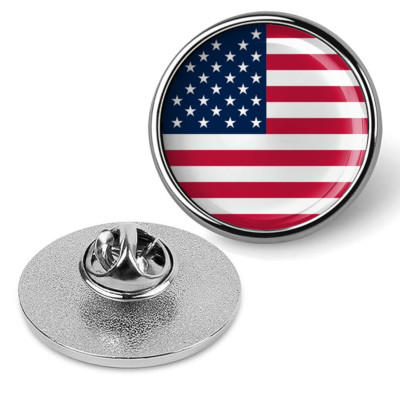 American Flag Circle Hat Pin Lapel Tie Tac Badge, Suit Shirt Hat ...