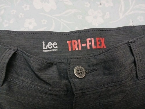 Lee Tri Flex Shorts Mens 34 Gray Performance Series Golf Stretch ...