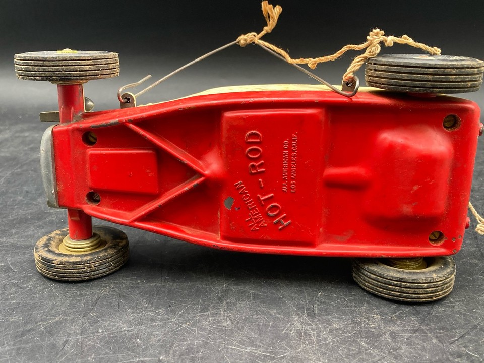 Vintage 1951 All American Hot Rod Tether Car Toy | eBay