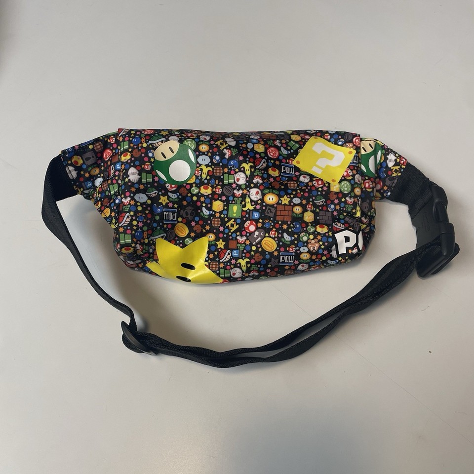 LeSportsac x Nintendo Super Mario Fanny Pack Belt Bag Gold Coin Zipper ...