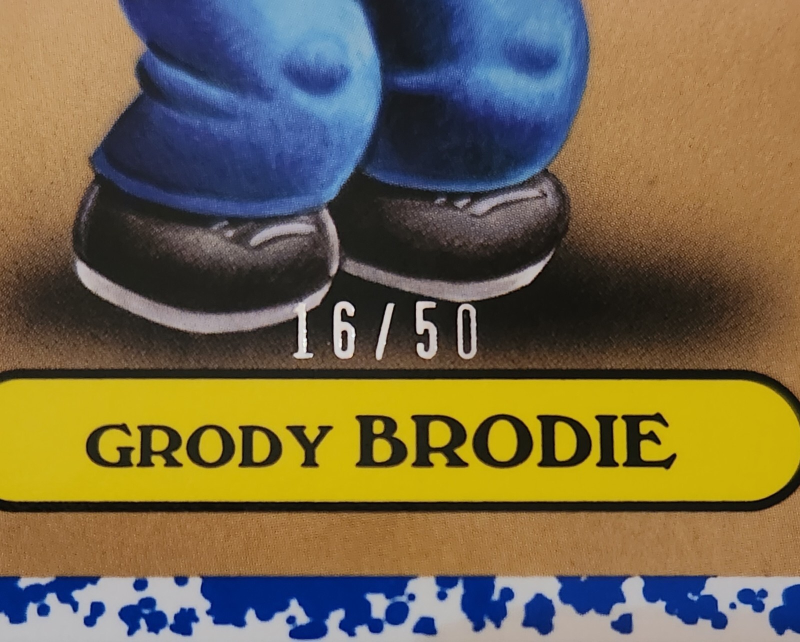 GRODY BRODIE: BLUE BORDER PARALLEL (#16/50) GPK X VIEW ASKEW 2023 SHORT ...