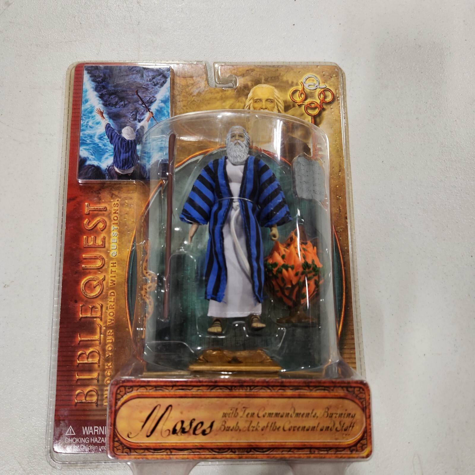 Biblequest MOSES 5" Figure (Burning Bush, Ten Commandments & Ark of ...