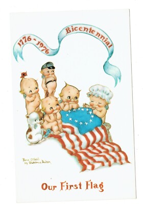 Vin Postcards (2)Kewpie:Our First Flag, Pledge Allegiance #1003/4 UP ...