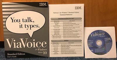 IBM ViaVoice for Windows Standard Edition Release 10 CD-ROM NEW ...