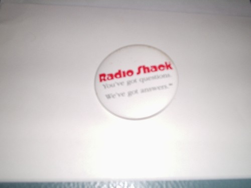 PIN BUTTON "RADIO SHACK YOU'VE GOT QUESTIONS WE GOT ANSWERS" | eBay