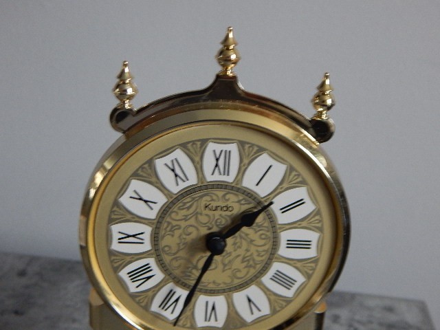 Kundo Anniversary Quartz Clock With Dome Made In Germany Good Working ...