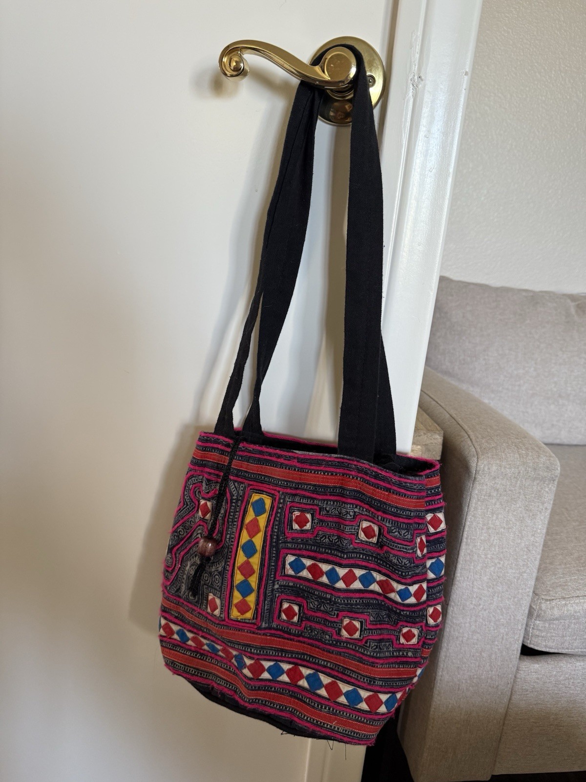 Hmong Vietnam Ethnic Hill Tribe Embroidery Bag Purse … - Gem