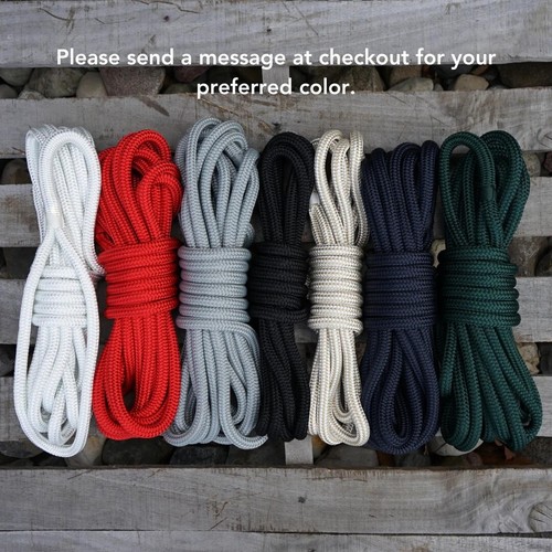 Premium Double Braid Nylon Rope Marine Anchor Line Dock Mooring Fender ...