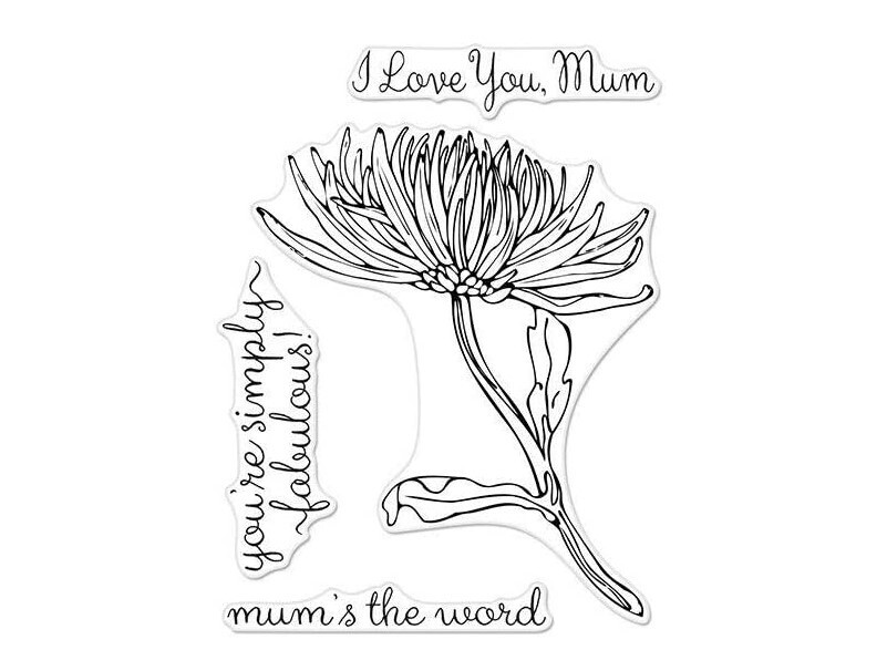 HERO ARTS FLORALS Clear Stamp Set ~ Hero Florals Mum Stem CM262 ...