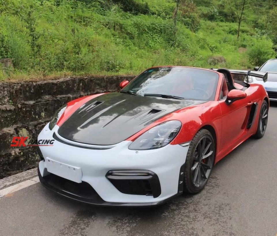 For Porsche 718 981 982 Boxster Cayman Upgrades GT4 Style Front Bumper ...