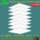 2x2 FT LED Flat Panel Troffer Light,2x4 FT Recessed Back-Lit Drop ...