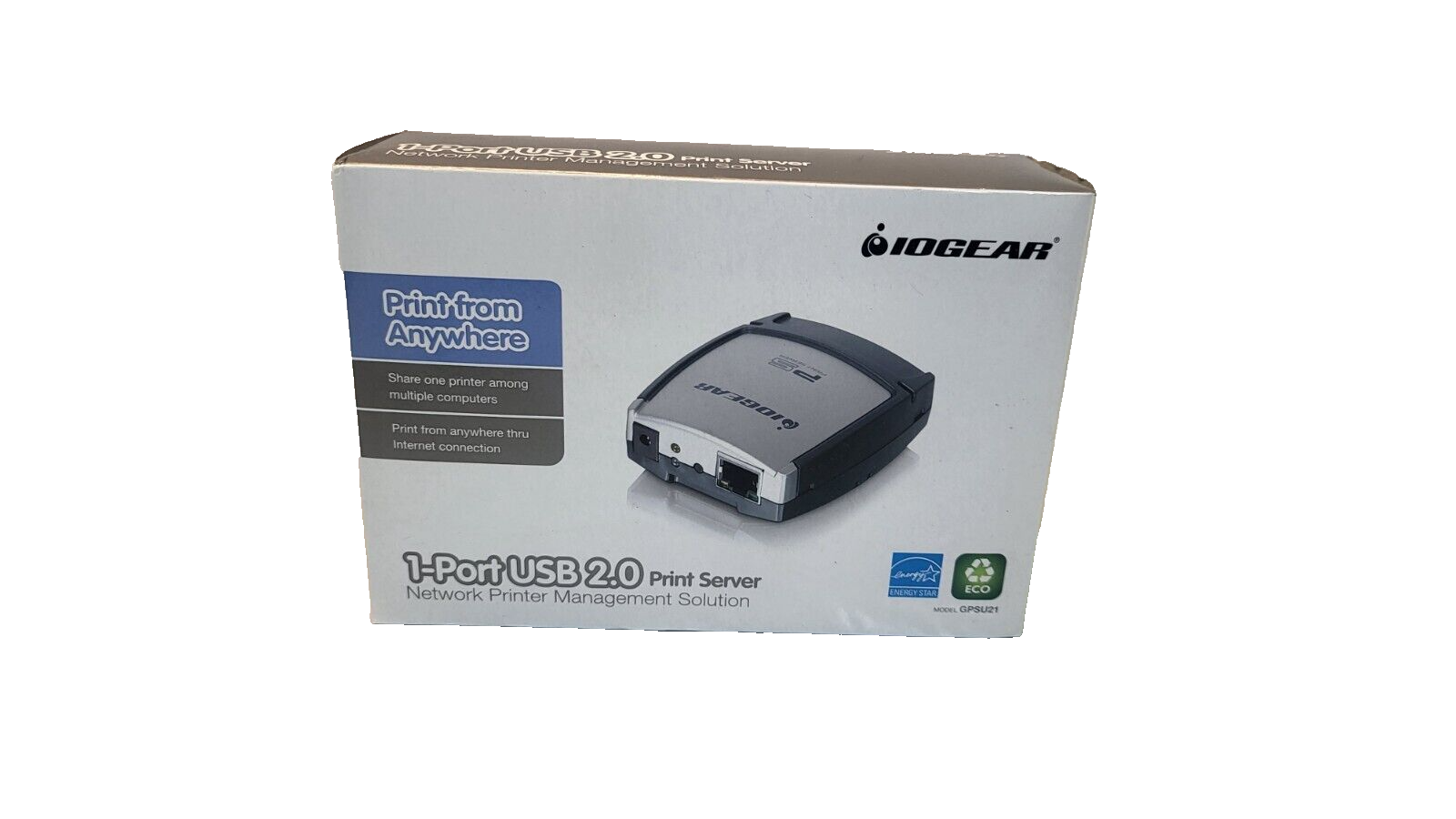 NEW IOGEAR GPSU21 1-Port USB 2.0 Print Server | eBay