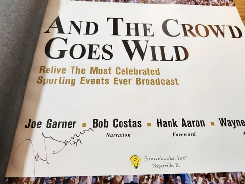 Joe Garner SIGNED And the Crowd Goes Wild Book 2 CDs Costas First ...