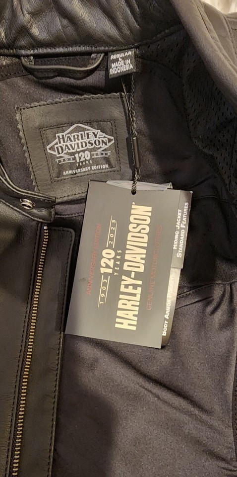 OEM Men's Harley Davidson 120th Anniversary Revelry Leather Jacket ...