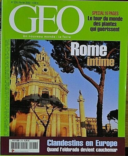 revue magazine geo rome intime N° 276 | eBay
