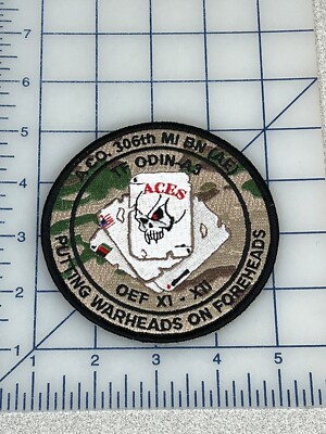 US Army A Co 306th MI Bn (AE) TF ODIN ACES Squadron Patch OEF XI-XII | eBay