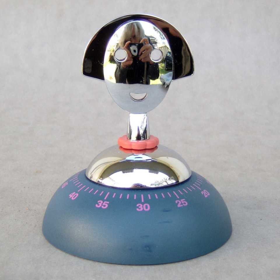 Vintage Alessi Anna Time Blue Kitchen Timer Design by Alessandro ...