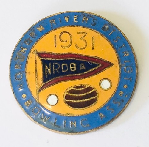 Northern Rivers District Bowling Assoc Club Badge Pin 1931 NRDBA No ...
