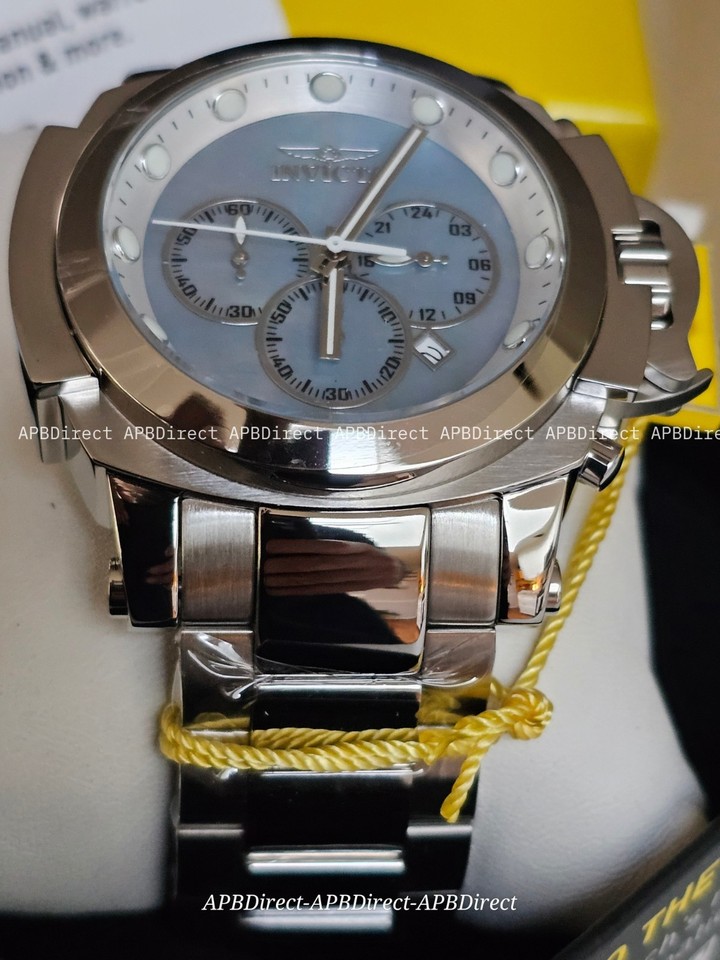 Invicta Man of War - Coalition Forces PLATINUM MOP Dial SS Bracelet ...