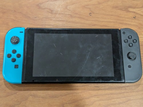 AS-IS BROKEN Nintendo Switch Console HAC-001 w Joycon Controllers For ...