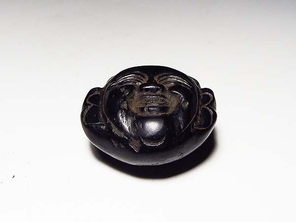 Edo period Japan antique wooden God Daikoku Netsuke ojime inro sagemono ...