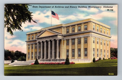 Montgomery AL-Alabama, State Department Of Archives History, Vintage ...