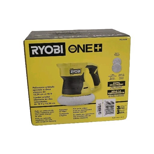 Ryobi Two Speed Random Orbit Buffer 18v Cordless 6 In Buff Pads (Tool ...