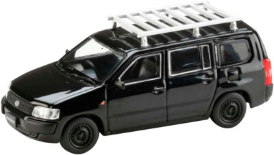 HJ64 1/64 TOYOTA PROBOX Custom w/Roof Rack Black HJ642062BK | eBay