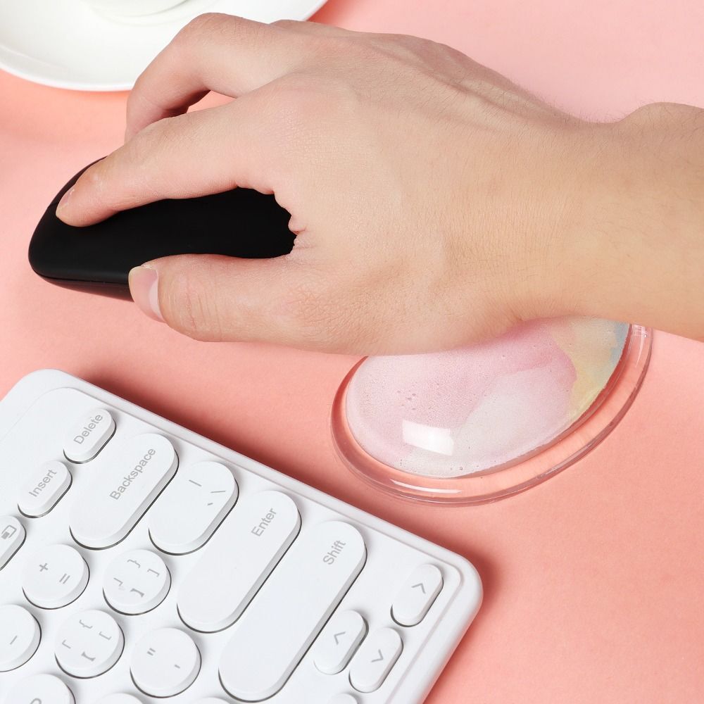 Colorful Heart-Shaped Wrist Rest Pad Hand Pillow Wrist Support Silicone ...